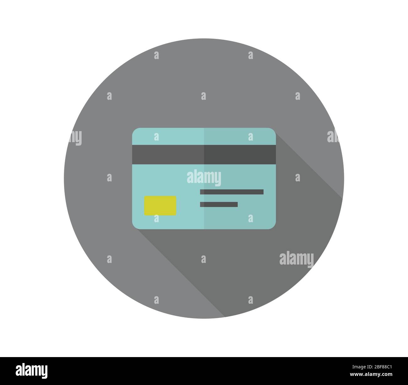 bank card icon illustrated in vector on white background Stock Vector ...