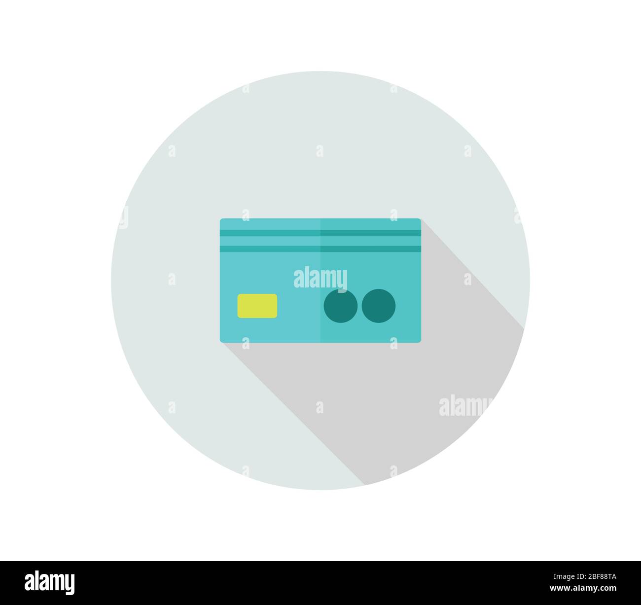 bank card icon illustrated in vector on white background Stock Vector ...