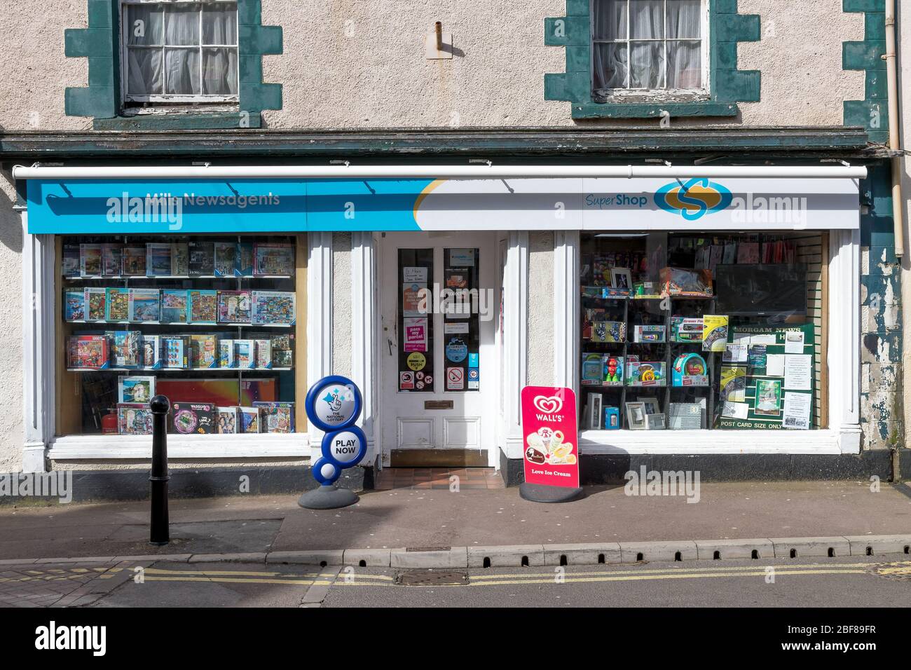 Retail Outlets, Coleford, Forest of Dean, Gloucestershire Stock Photo ...