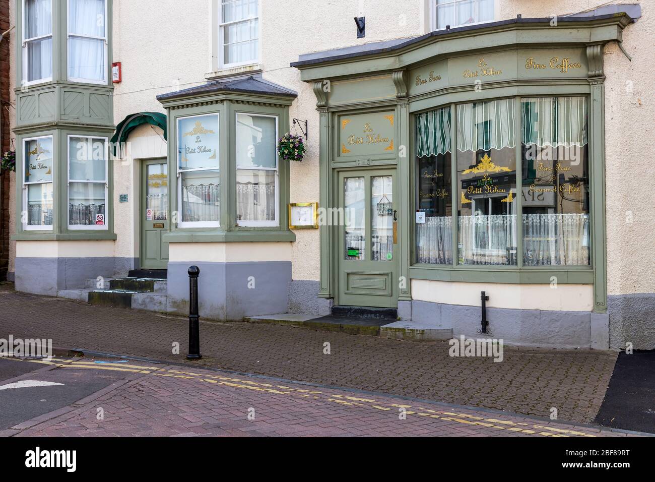 Retail Outlets, Coleford, Forest of Dean, Gloucestershire Stock Photo ...