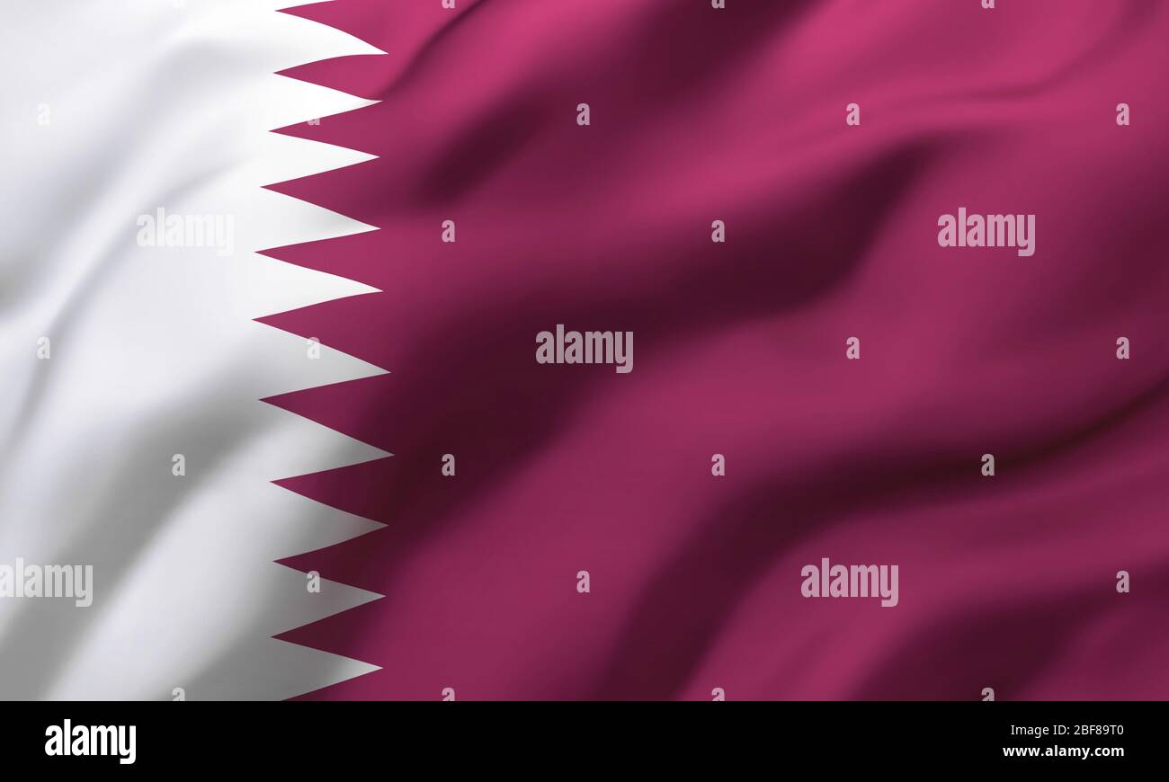 Qatar National Flag High Resolution Stock Photography and Images - Alamy