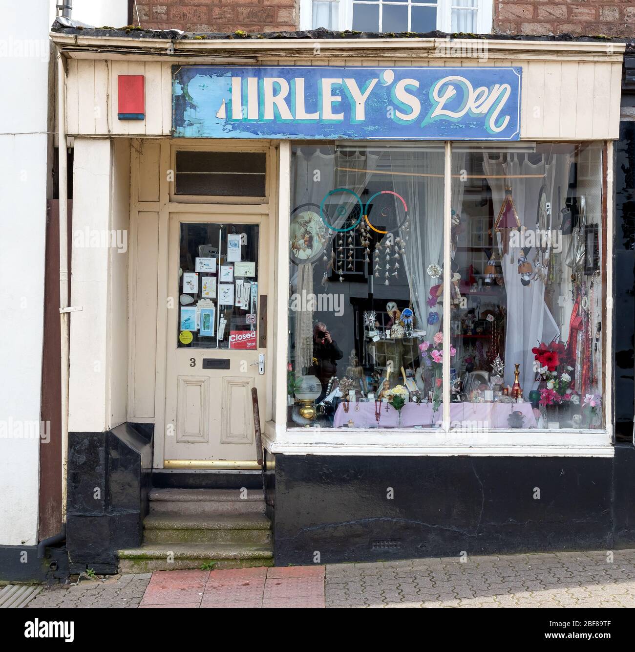 Retail Outlets, Coleford, Forest of Dean, Gloucestershire Stock Photo ...
