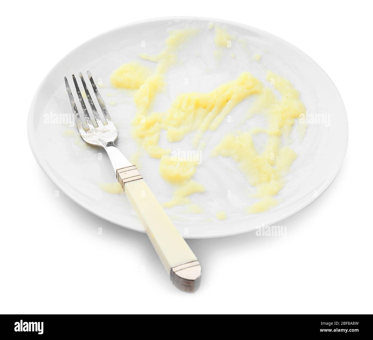 Empty plate food leftovers Cut Out Stock Images & Pictures - Alamy