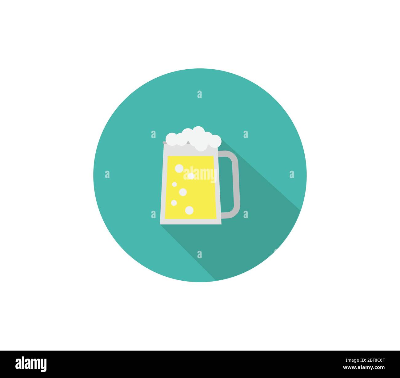 beer icon illustrated in vector on white background Stock Vector Image ...