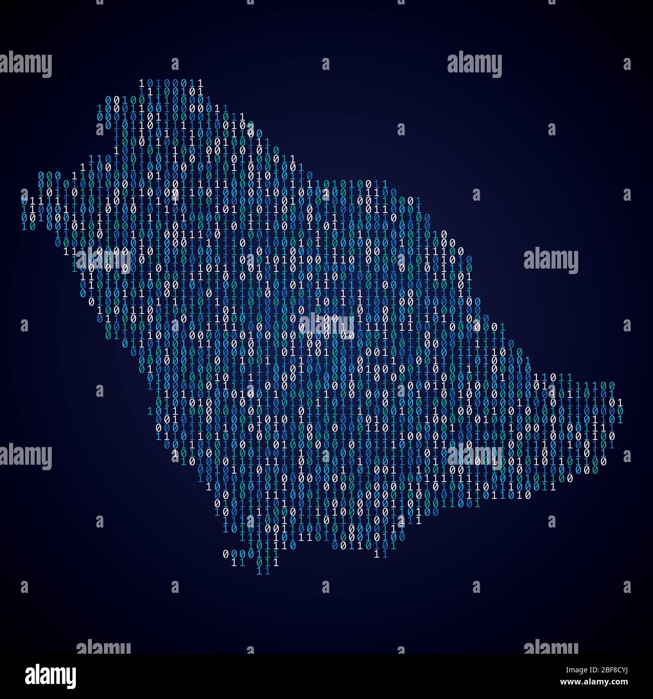 Saudi Arabia country map made from digital binary code Stock Vector ... Saudi Arabia country map made from digital binary code Stock Vector ...