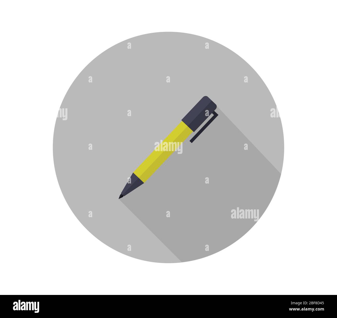 pen icon illustrated in vector on white background Stock Vector Image ...