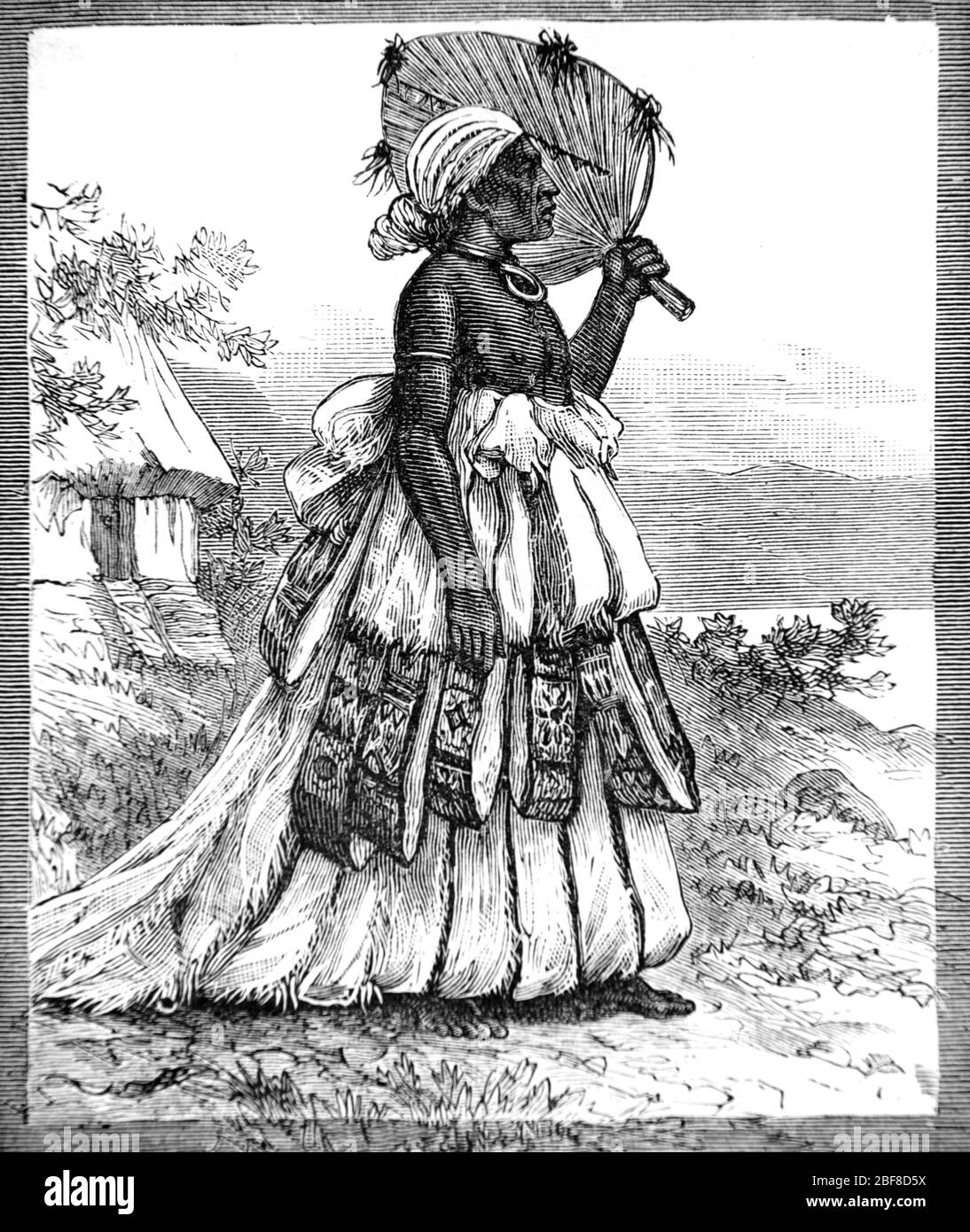 Fijian in Traditional Dress or Costume Fiji, or Republic of Fiji ...