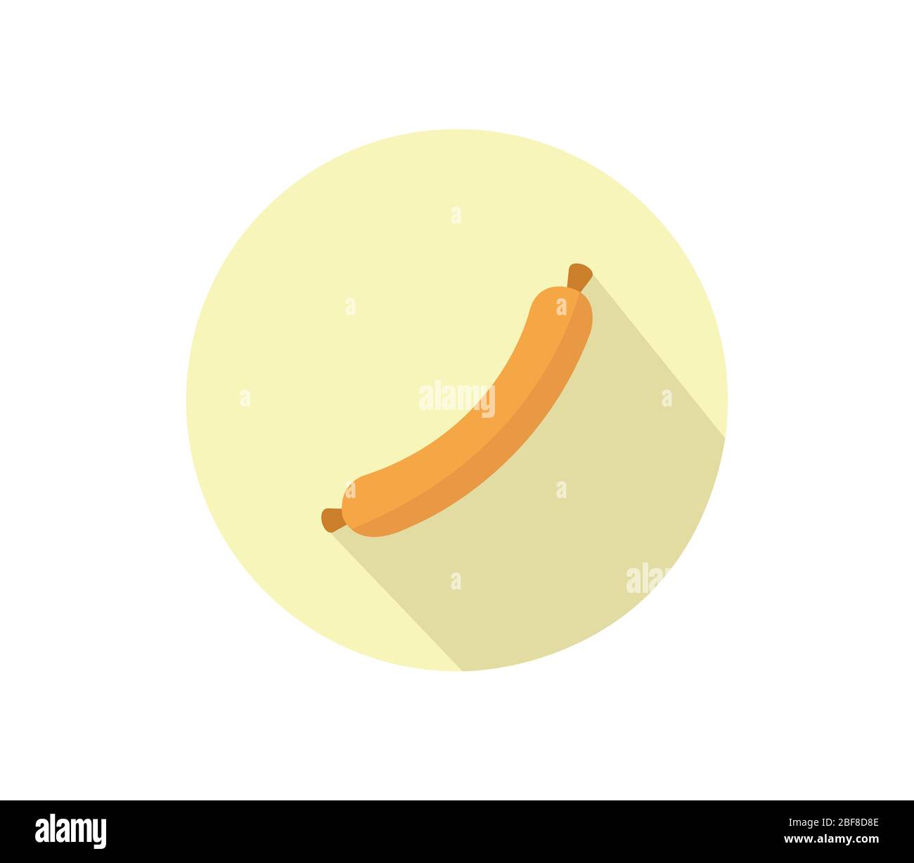 sausage icon illustrated in vector on white background Stock Vector ...