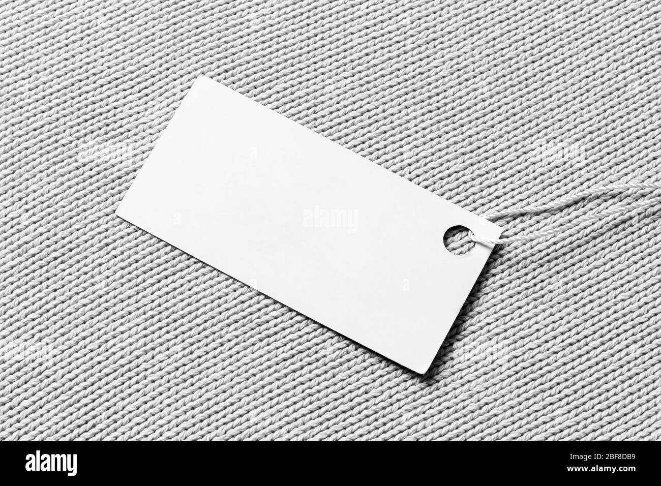 White label on a woolen fabric. Abstract background for design. Art ...