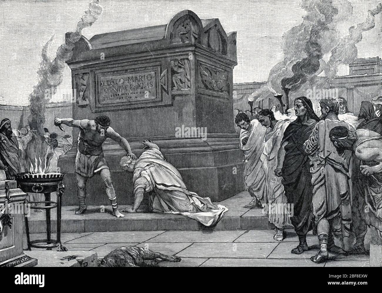 Antiquite romaine "la mort de Caius Marius dit le jeune (110-82 avant ...