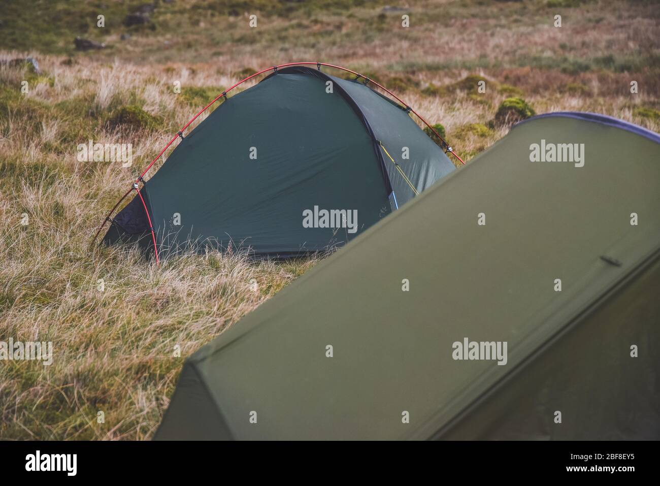 Tent Camping Scene Stock Photo - Alamy