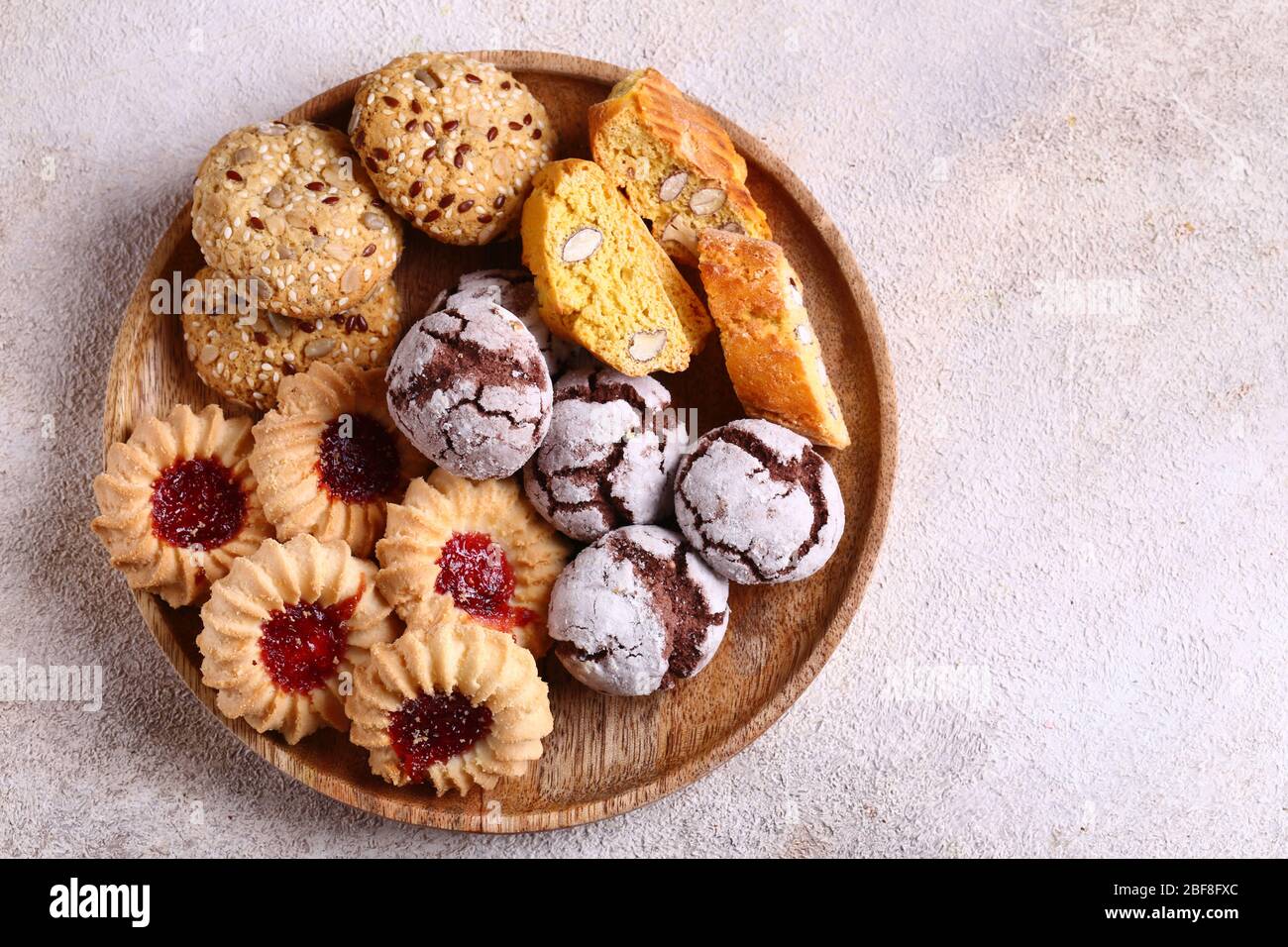 various sweet pastries cookies assorted for dessert Stock Photo - Alamy