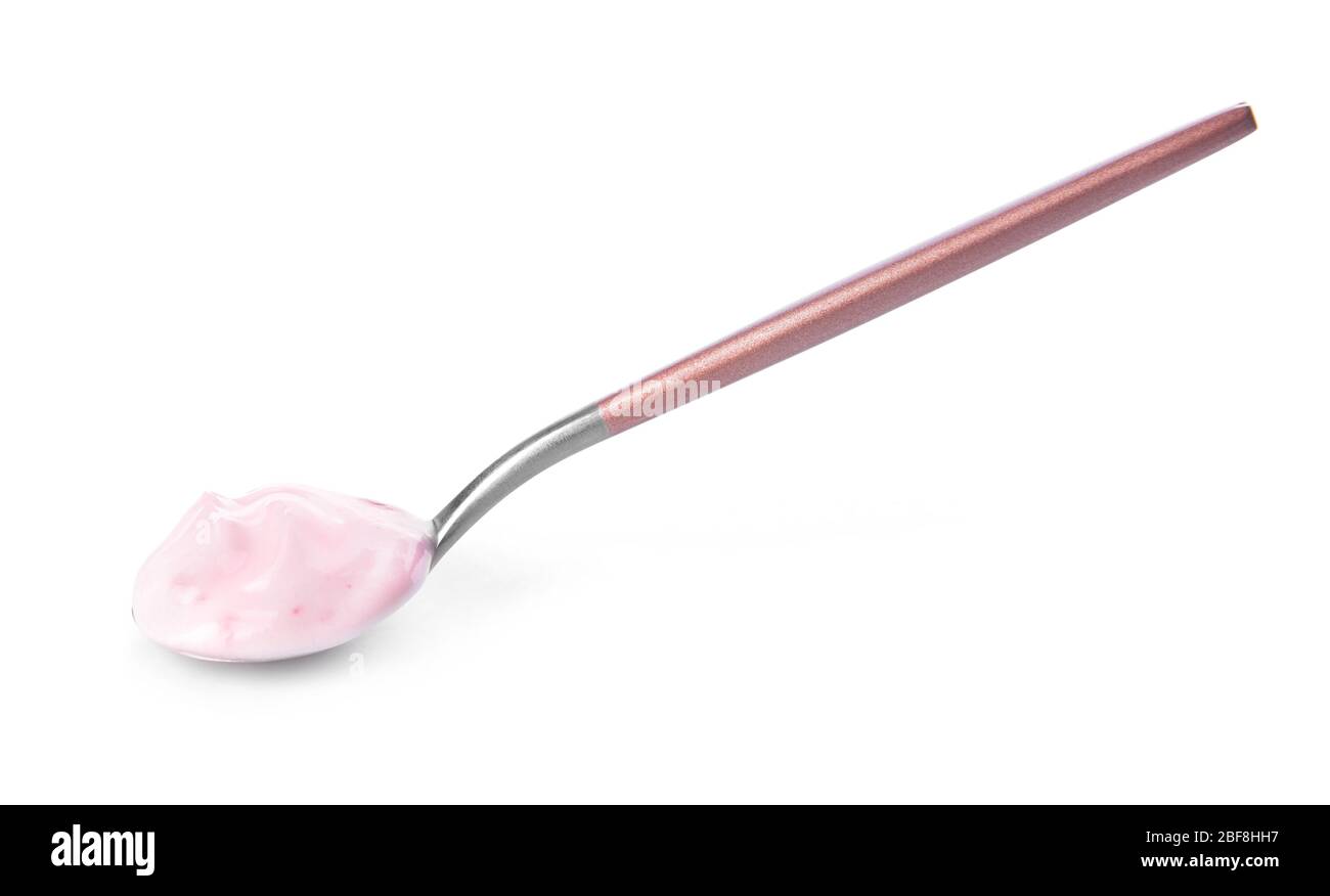 Spoon yoghurt berry Cut Out Stock Images & Pictures - Alamy