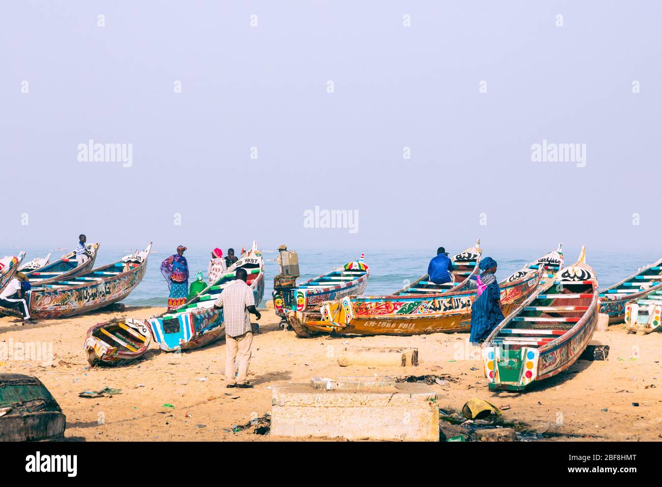 KAYAR, SENEGAL - NOVEMBER 14, 2019: Traditional fishing village of ...