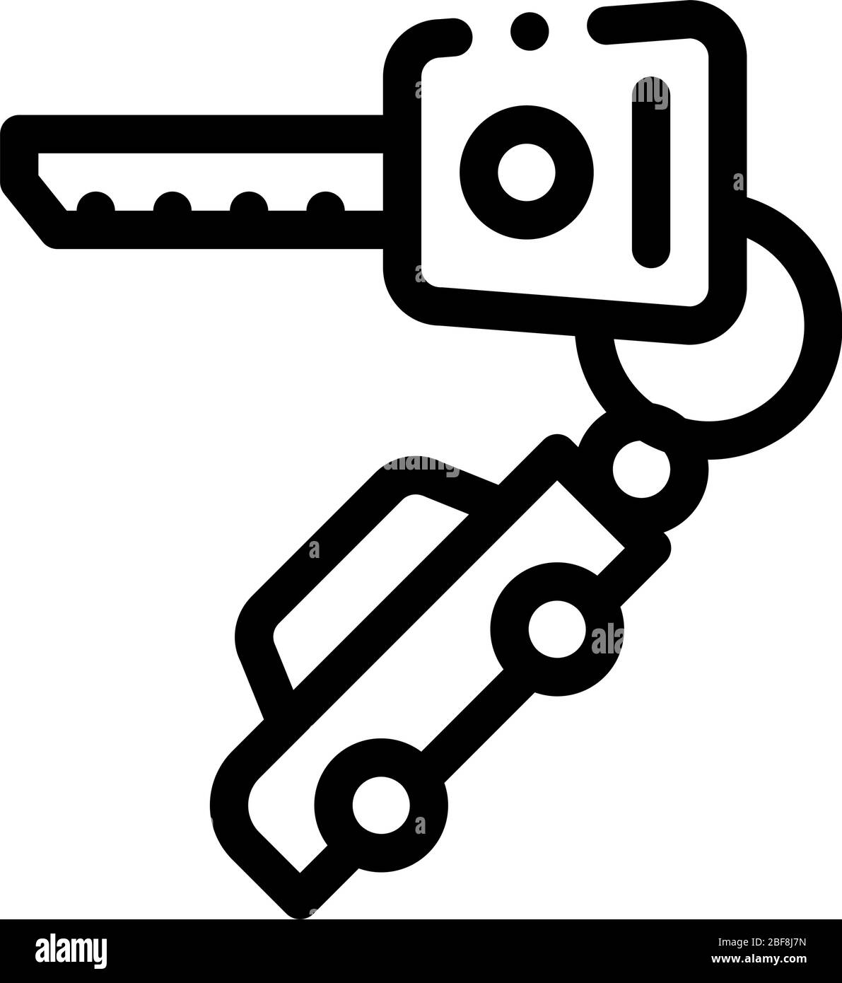 car keys icon vector outline illustration Stock Vector Image & Art - Alamy