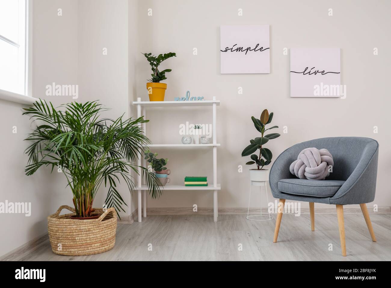 Interior of modern comfortable room Stock Photo - Alamy