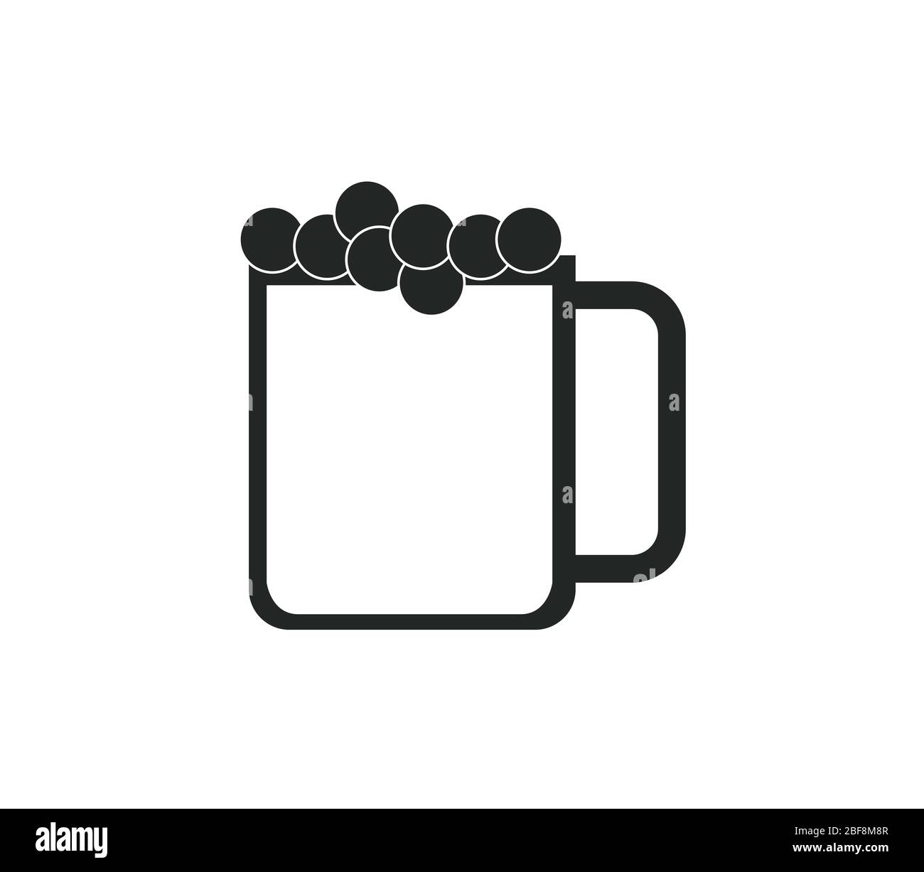 beer icon illustrated in vector on white background Stock Vector Image ...