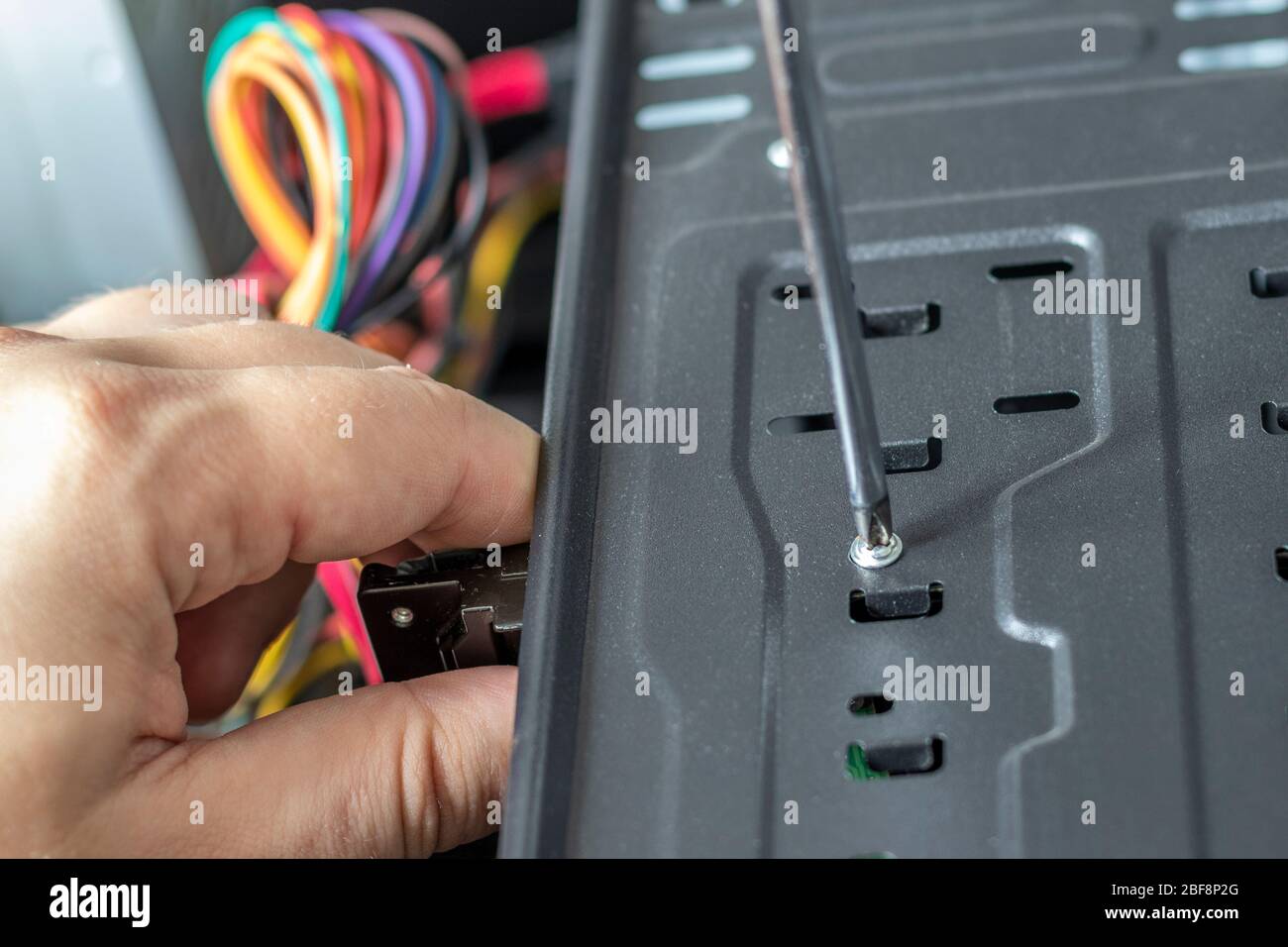 Electronic technician repairing computer hi-res stock photography and ...