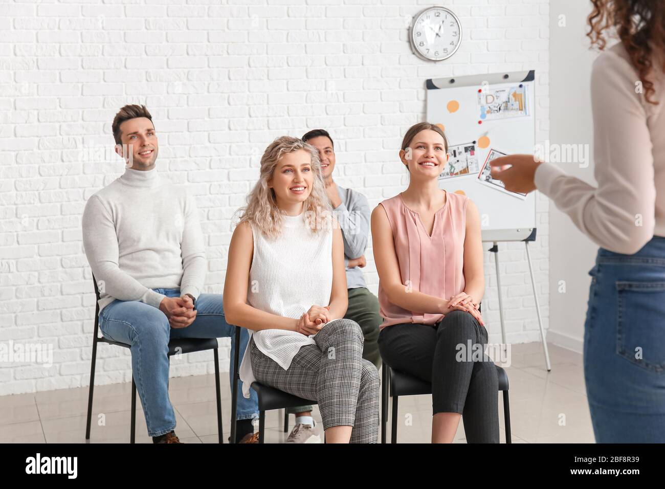 Young people attending course in interior design Stock Photo - Alamy