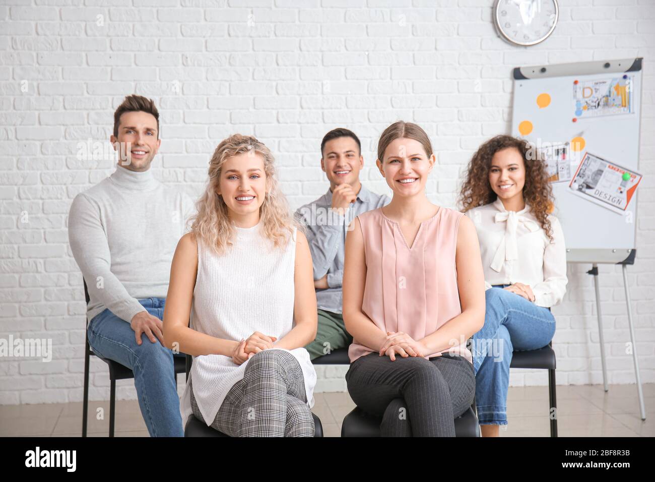 Young people attending course in interior design Stock Photo - Alamy