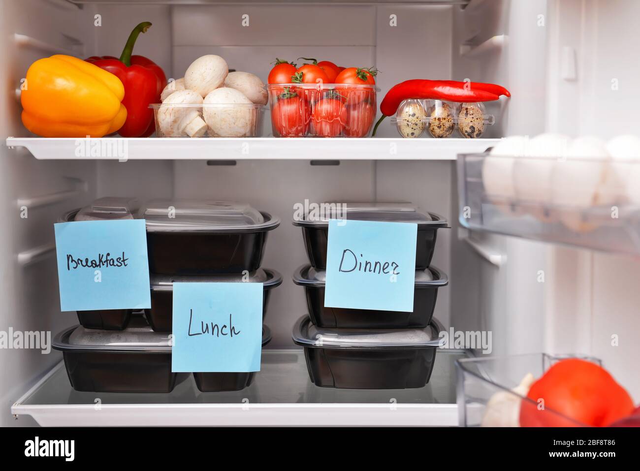 Fridge shelves food nutrition hi-res stock photography and images - Alamy