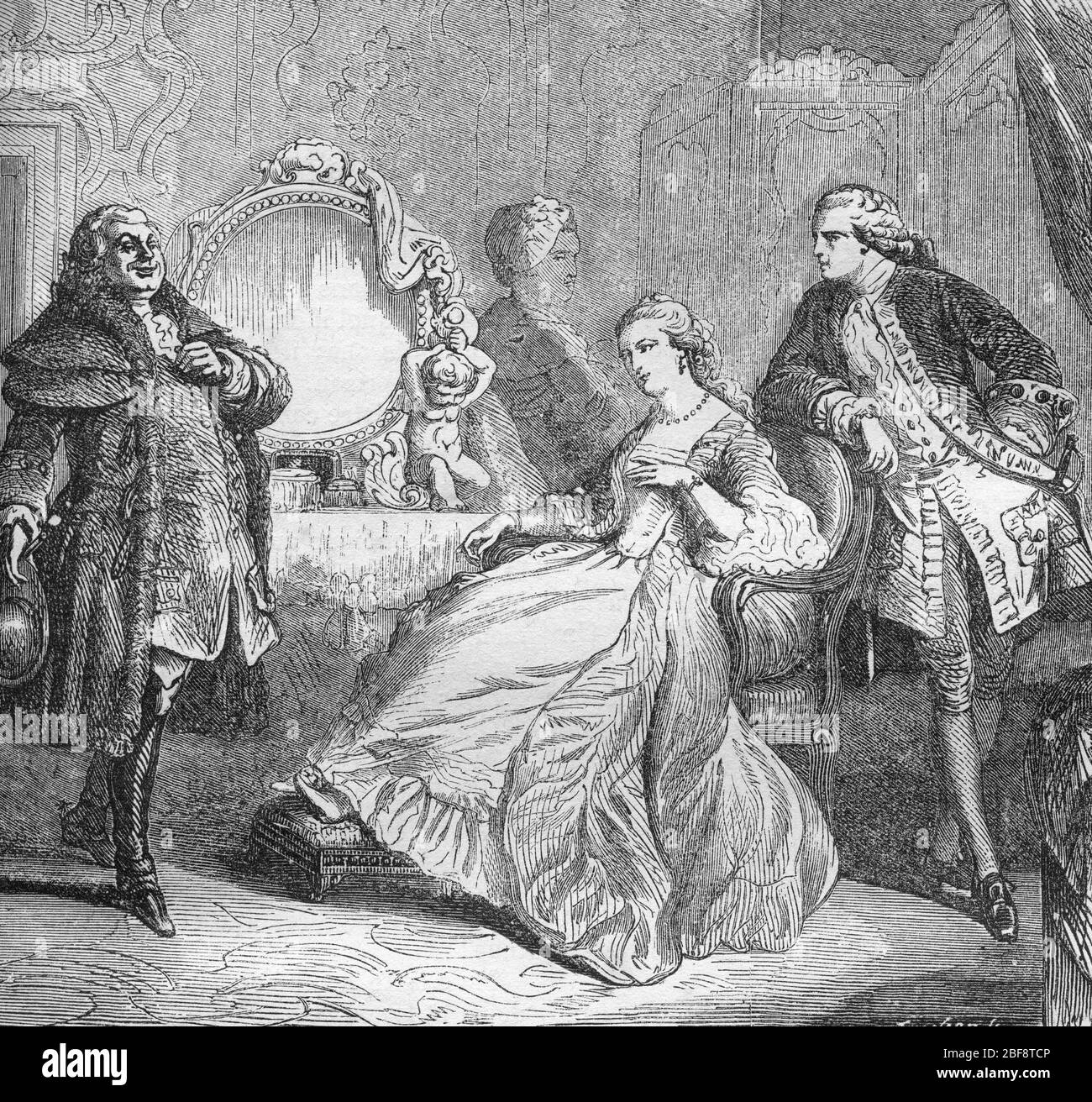 Portrait de Jeanne Antoinette Poisson, marquise de Pompadour (dite ...