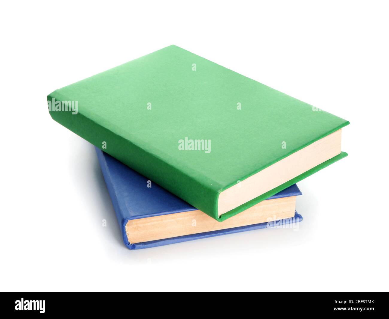 Two books on white background Stock Photo - Alamy