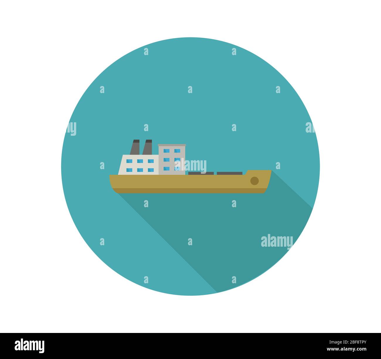ship icon illustrated in vector on white background Stock Vector Image ...