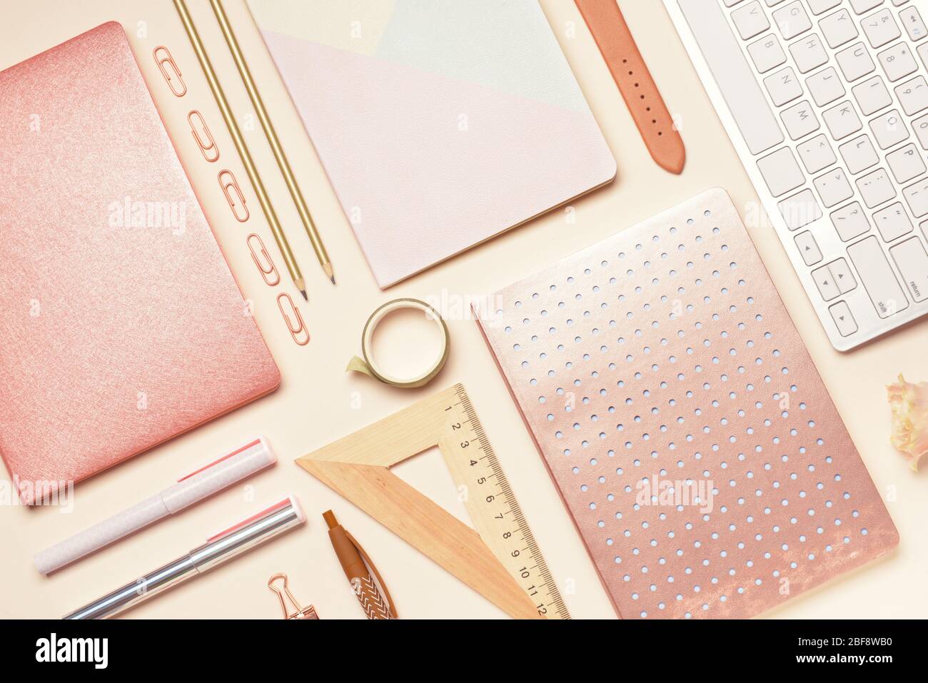 Set school supplies computer hi-res stock photography and images - Alamy