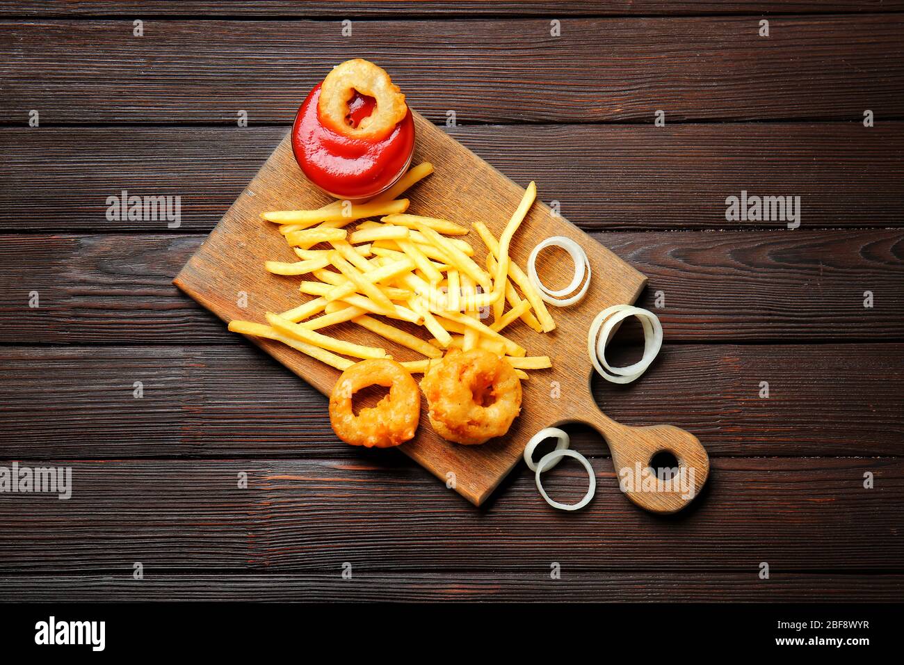 Onion rings french fries hi-res stock photography and images - Alamy
