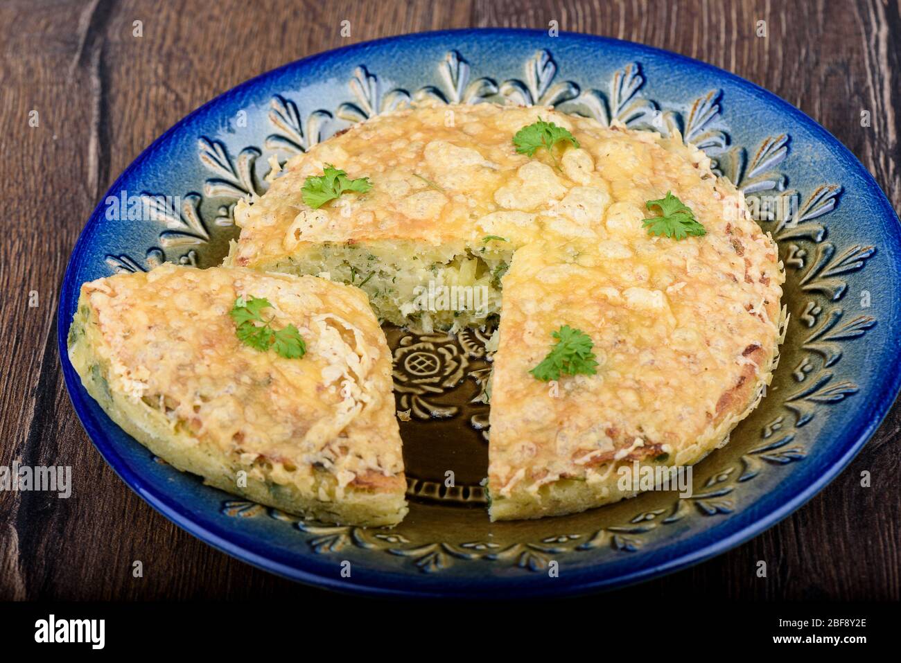 Turkish berek with cheese and slice. Turkish national cuisine. Wood ...