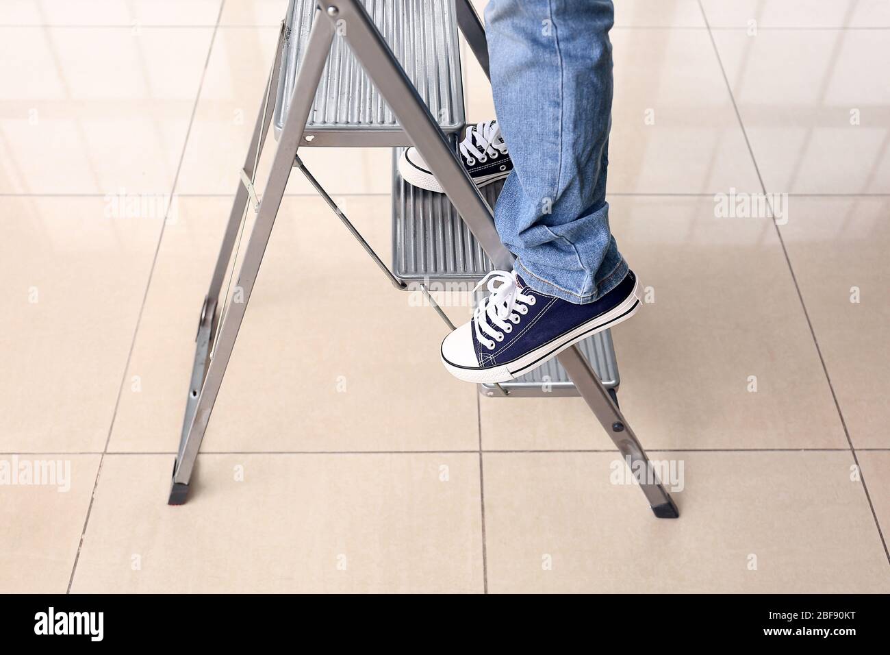 Step ladder accident hi-res stock photography and images - Alamy