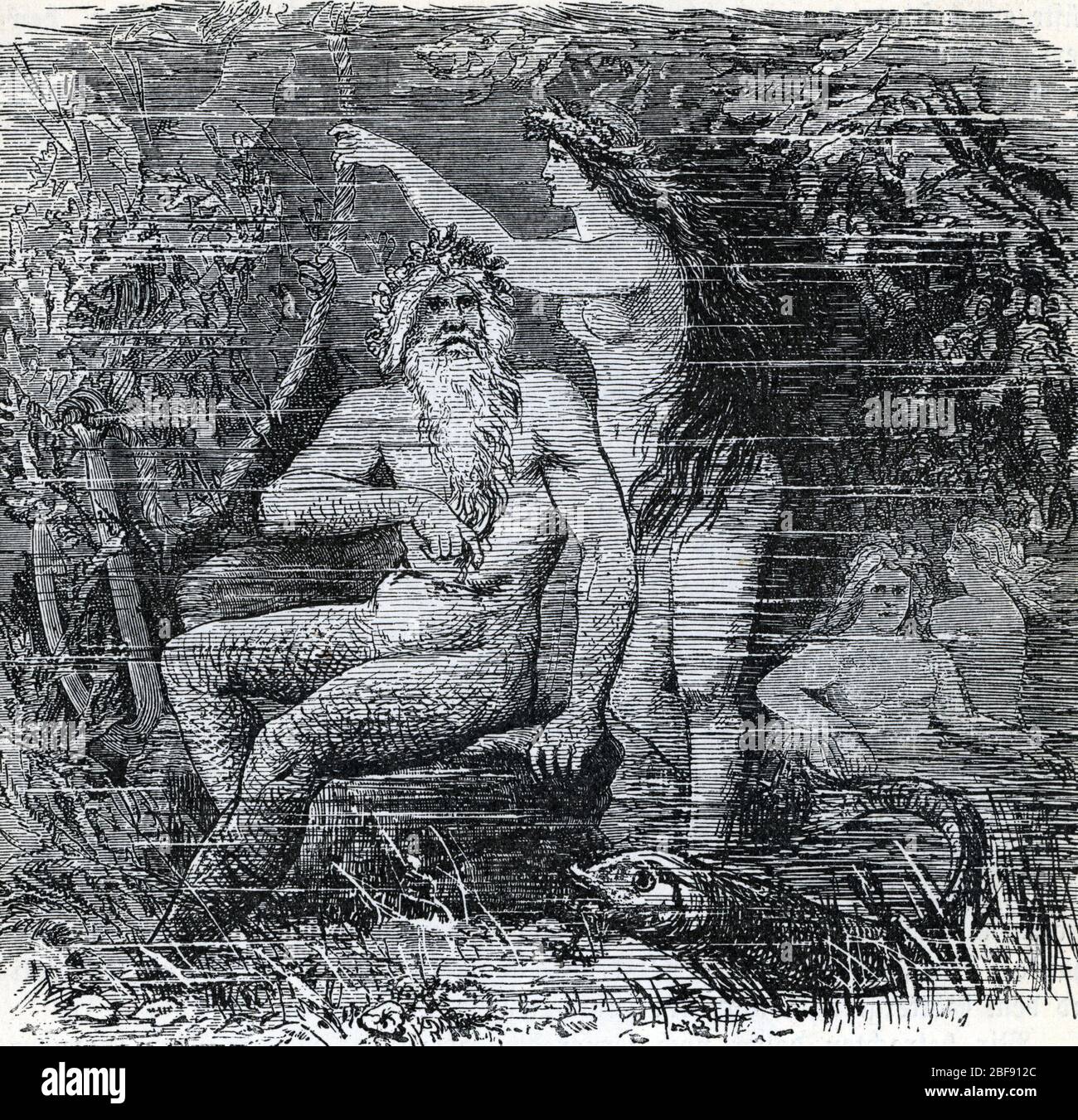 Mythologie nordique : les divinites Aegir (Hler et de Gymir) et Ran ...
