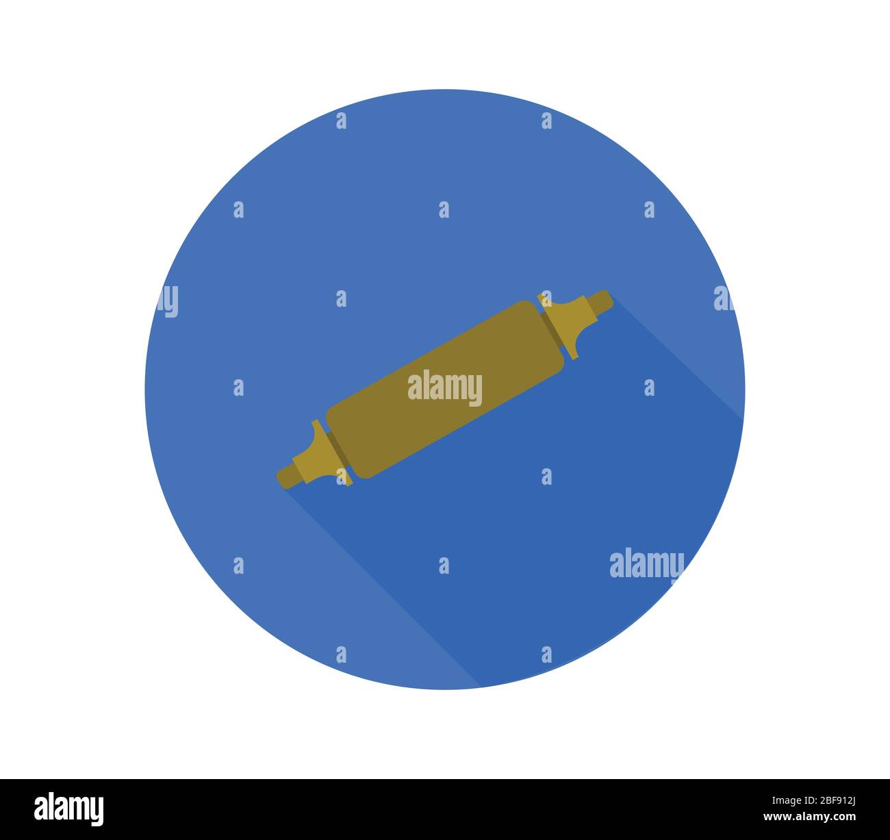 rolling pin icon illustrated in vector on white background Stock Vector ...