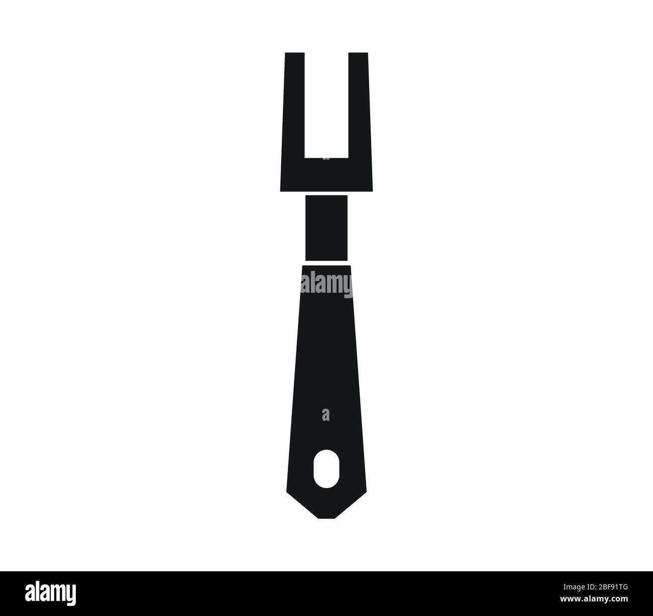 fork icon illustrated in vector on white background Stock Vector Image & Art - Alamy