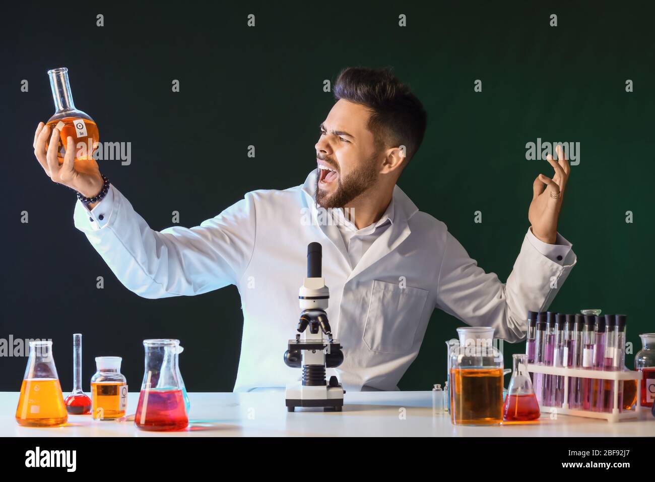 Crazy inventor hi-res stock photography and images - Alamy