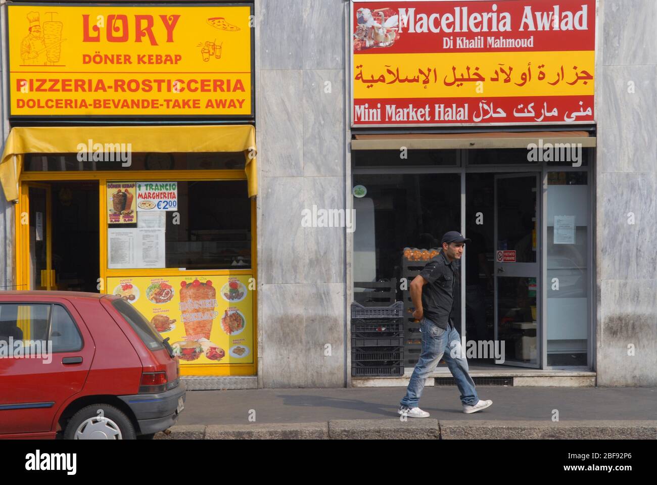 Milan (Italy), arab food stores in Padova street Stock Photo - Alamy