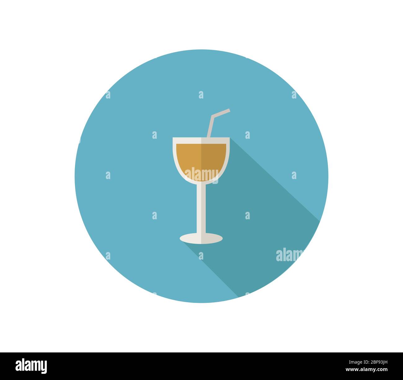cocktail icon illustrated in vector on white background Stock Vector ...