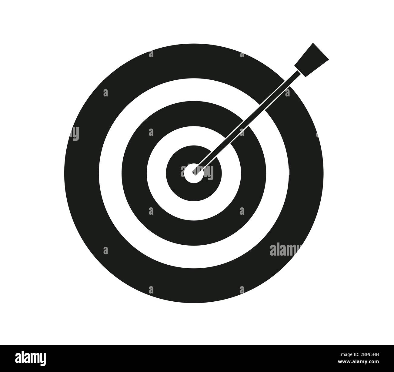 target icon illustrated in vector on white background Stock Vector ...
