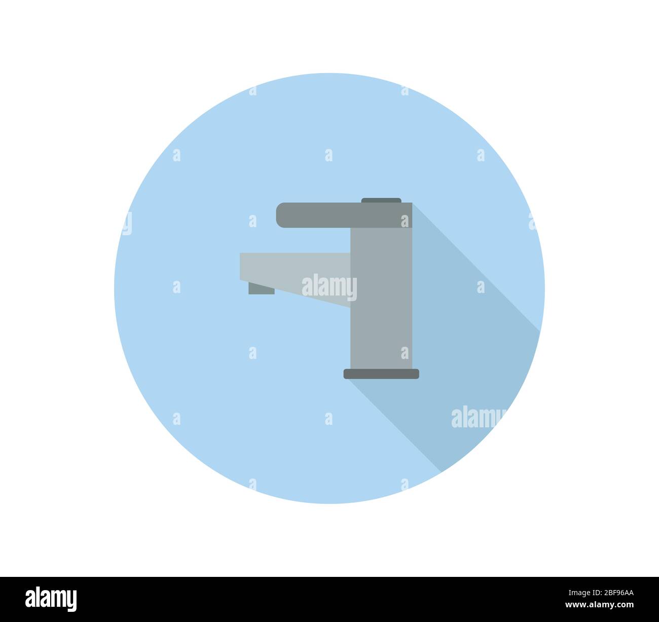 faucet icon illustrated in vector on white background Stock Vector ...