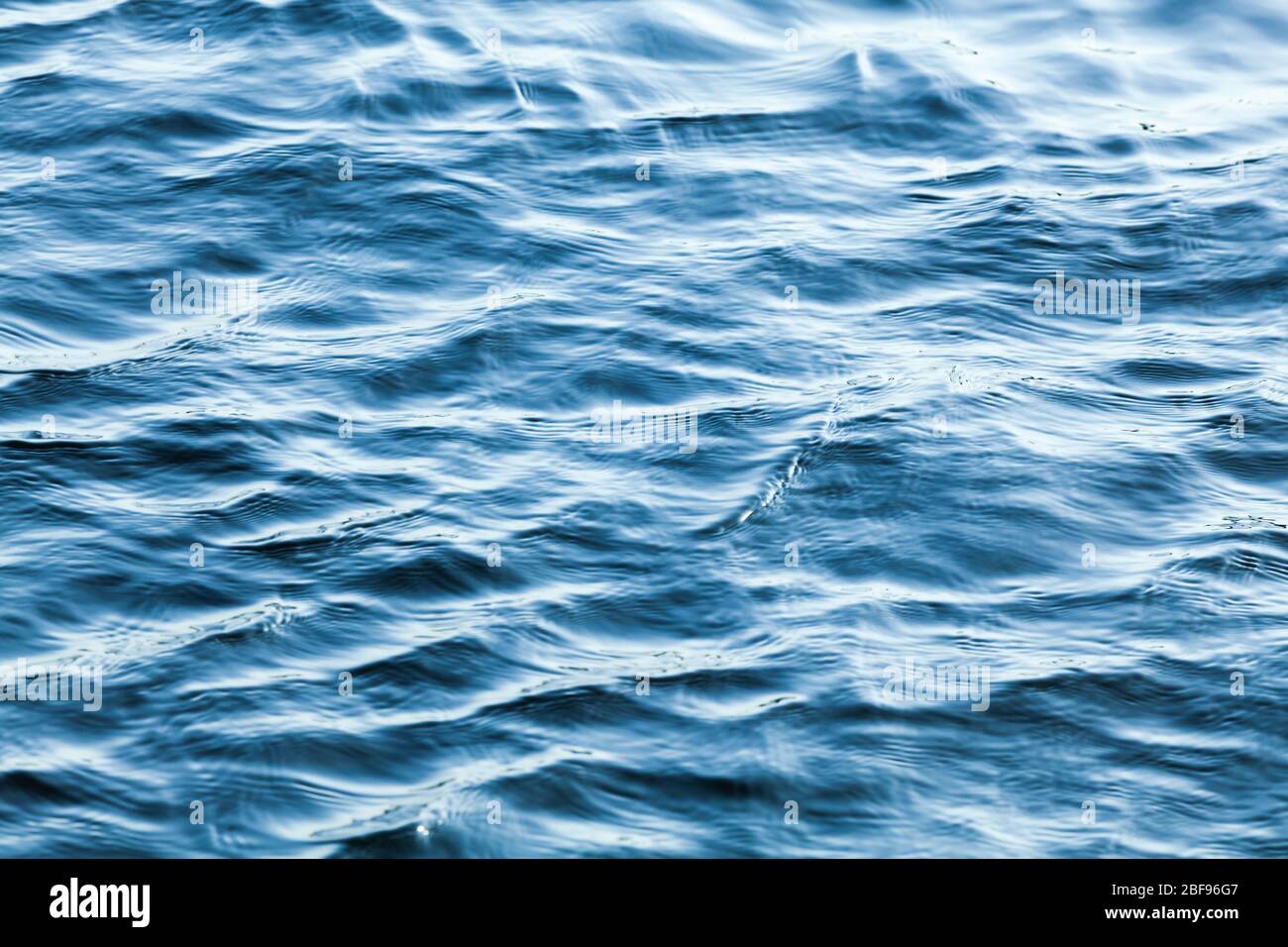 Wavy deep blue sea water surface, natural background photo texture ...