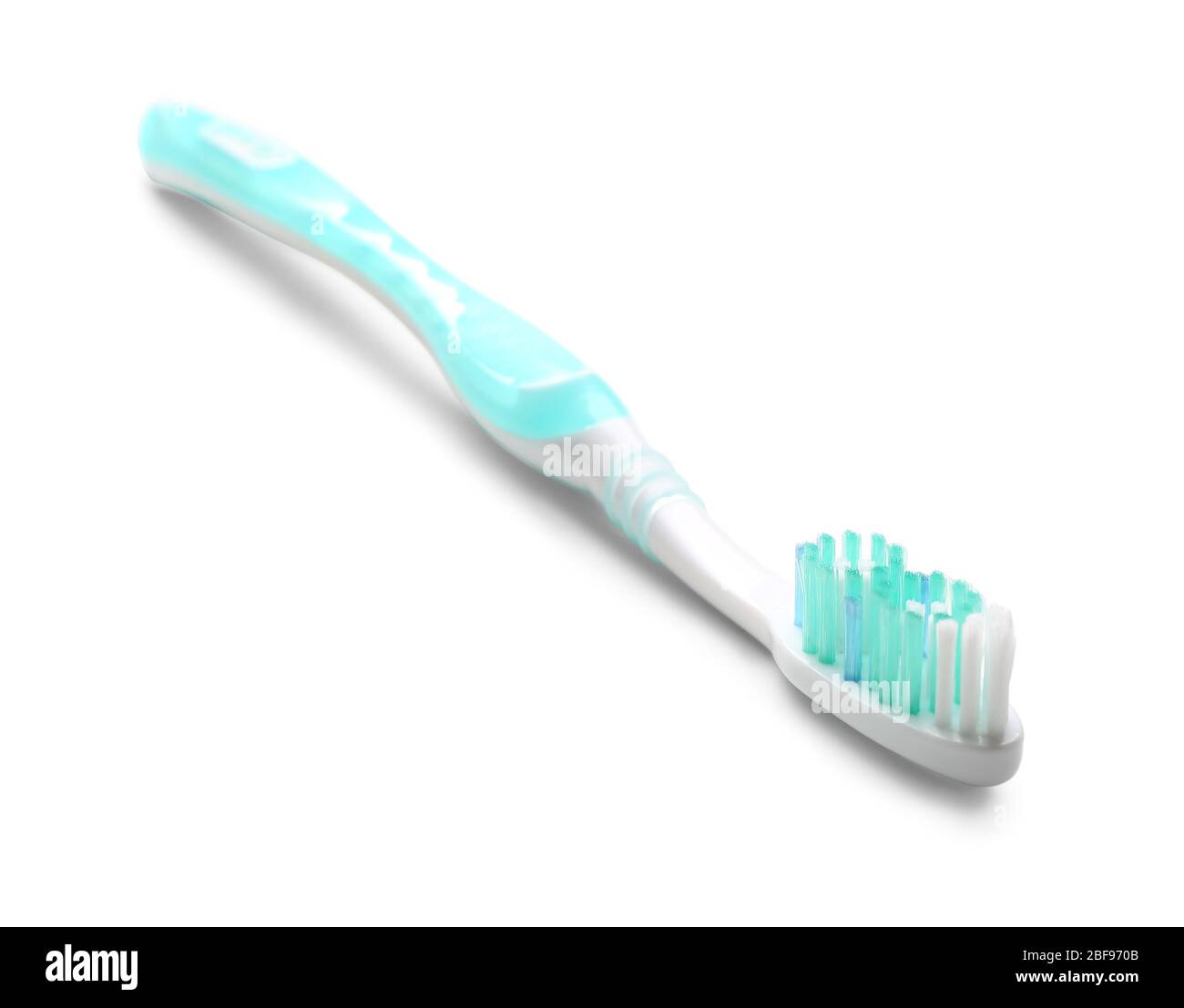 Tooth brush on white background Stock Photo - Alamy