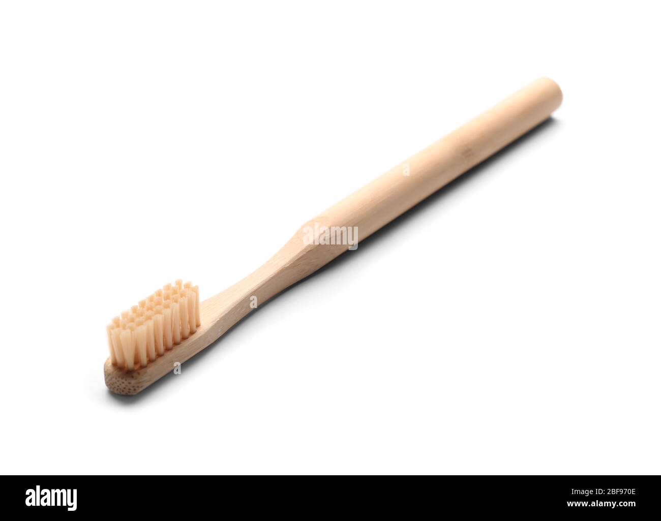 Cleaning teeth wooden brush Cut Out Stock Images & Pictures - Alamy