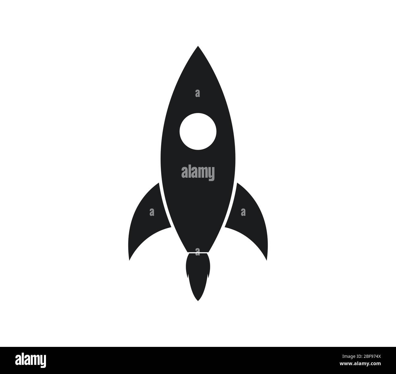 rocket icon illustrated in vector on white background Stock Vector ...