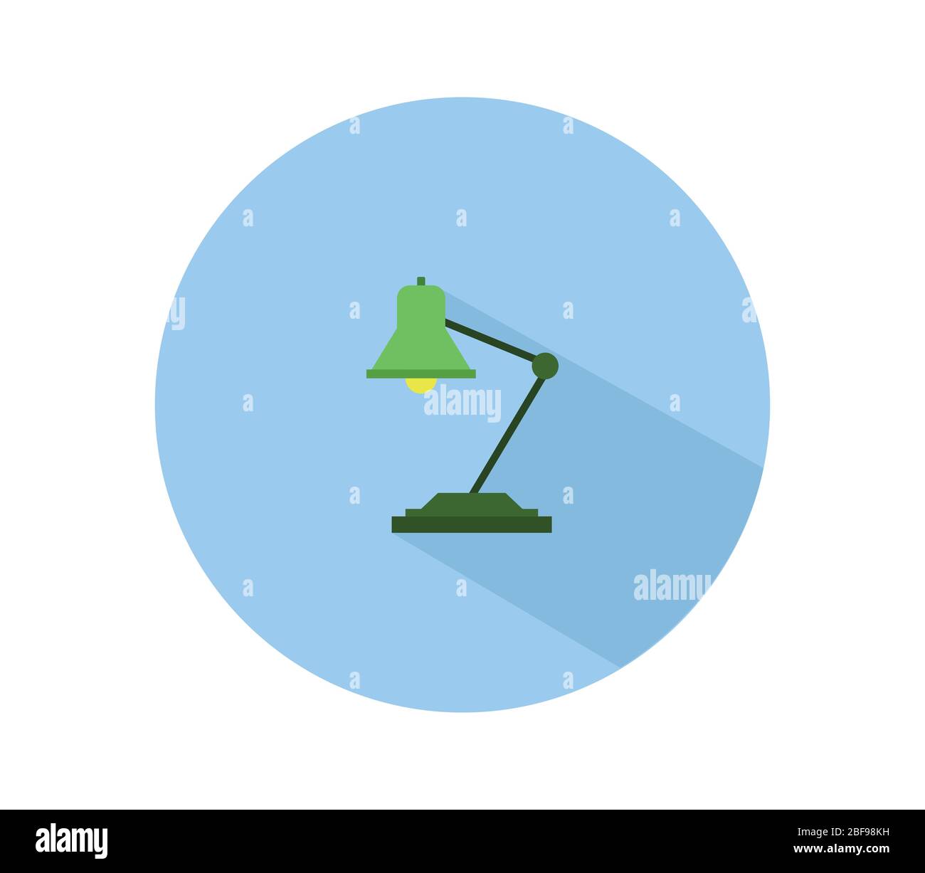 lamp icon illustrated in vector on white background Stock Vector Image ...