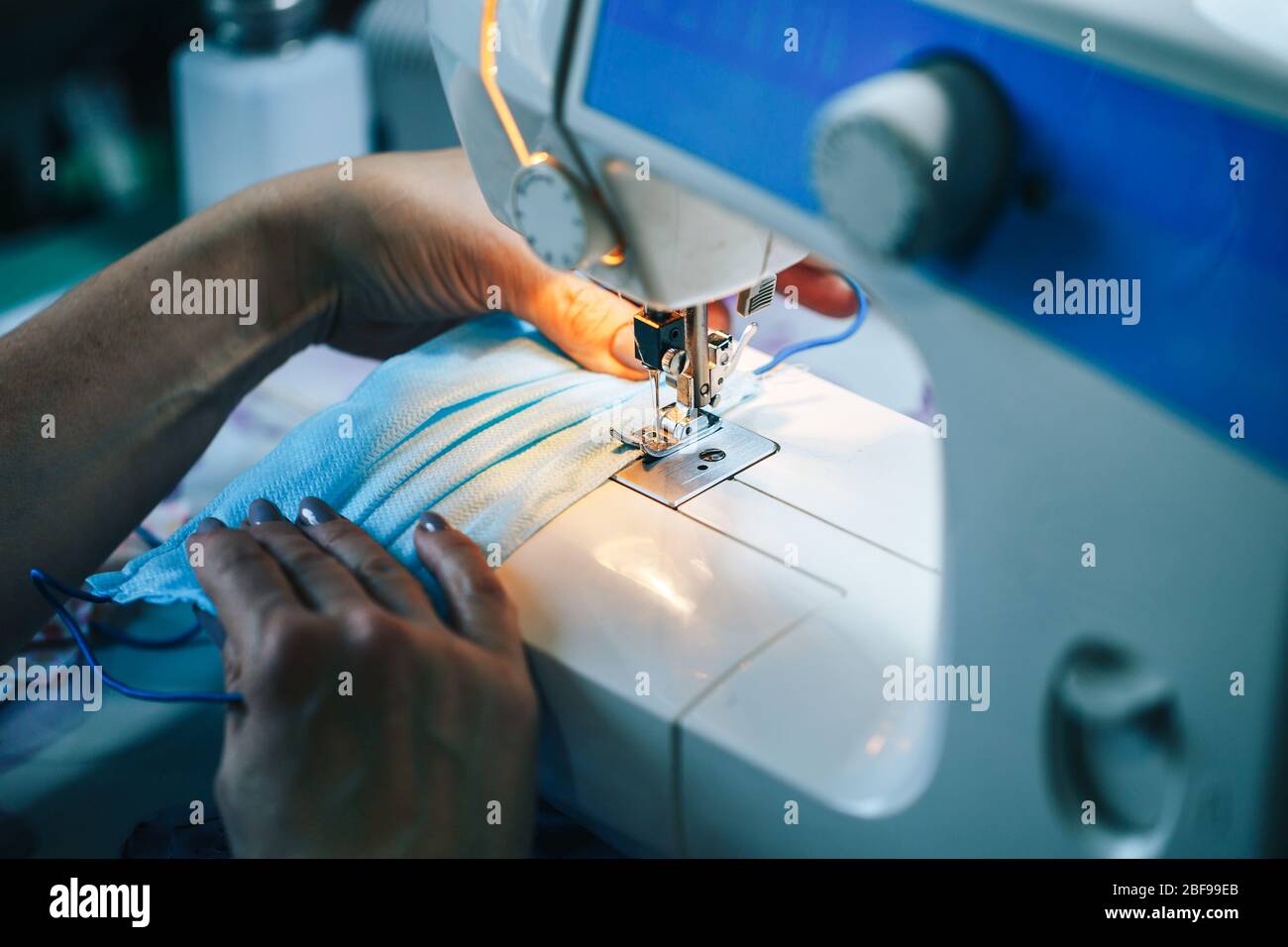 Sewing face masks at home Stock Photo - Alamy