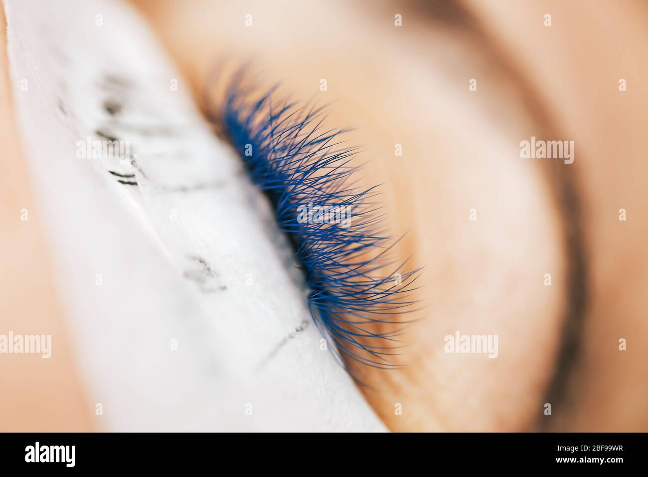 Professional eyelash extensions Stock Photo - Alamy