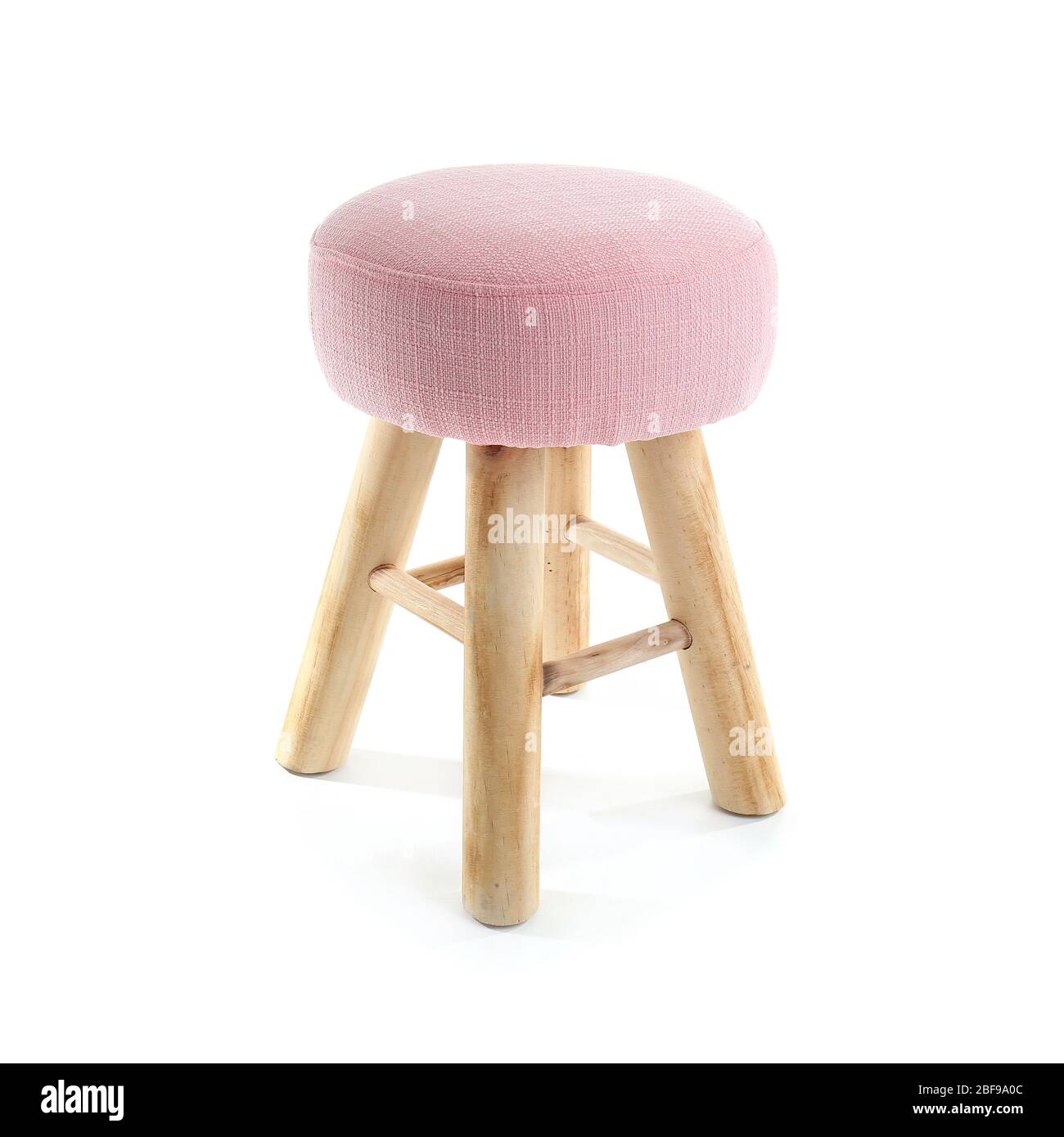 Stylish stool on white background Stock Photo - Alamy