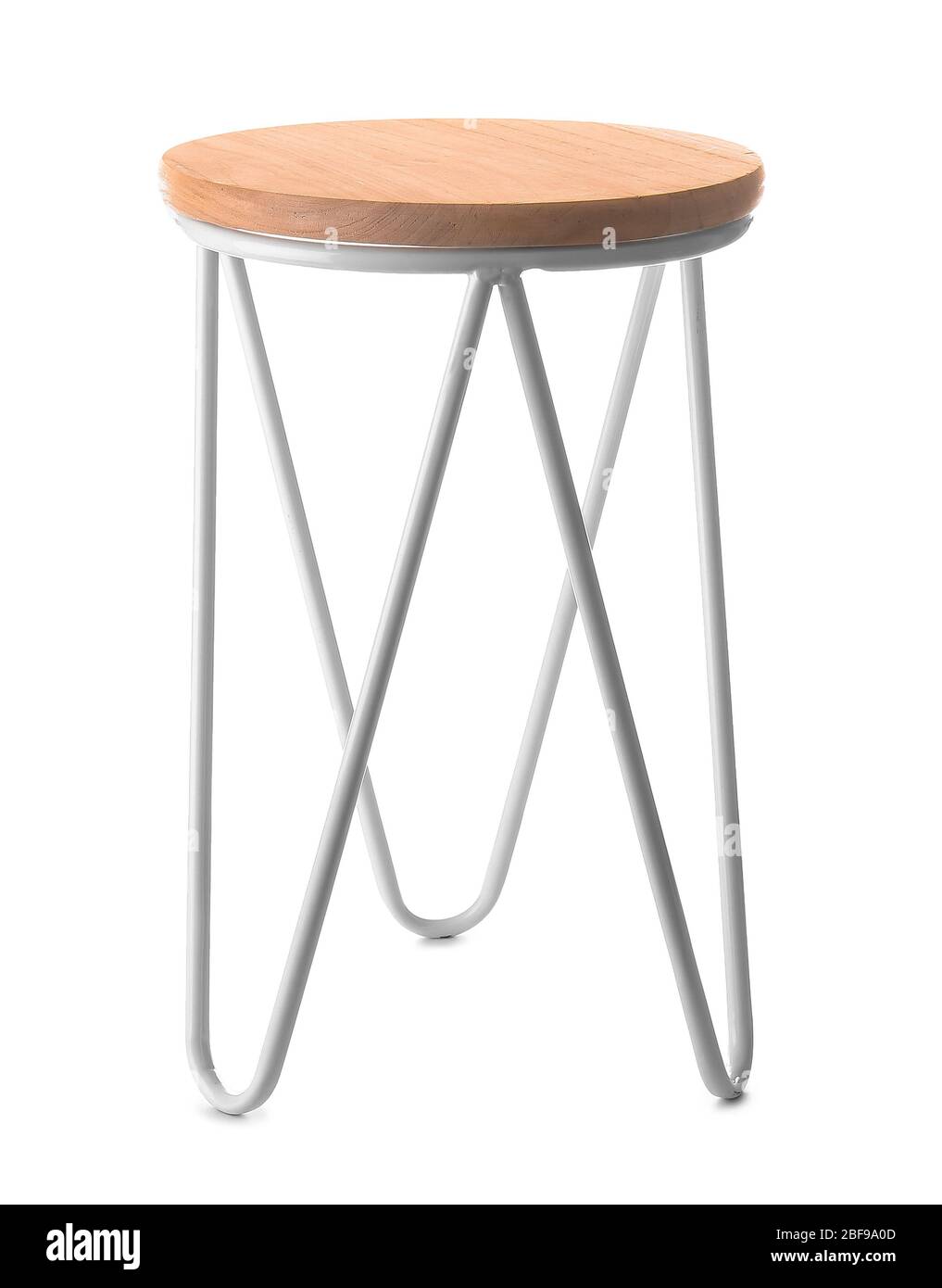 Small table on white background Stock Photo - Alamy