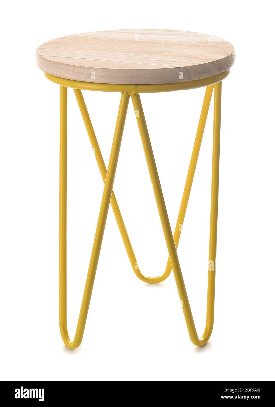 Small table on white background Stock Photo - Alamy